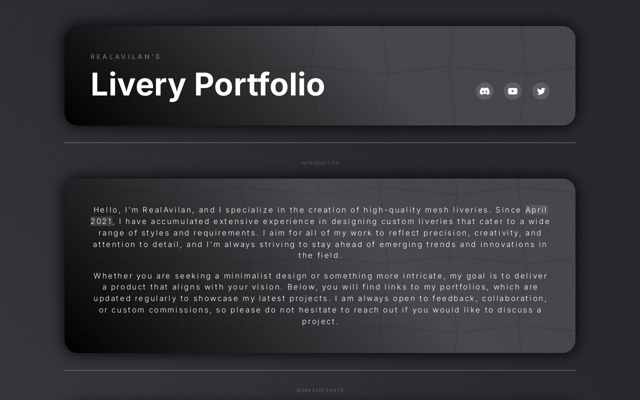 Avilan's Livery Portfolio